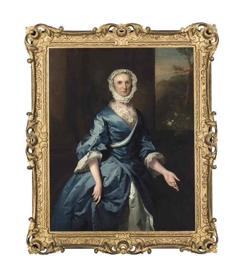 Joseph Highmore 18th century Portrait of a lady – country house fine art